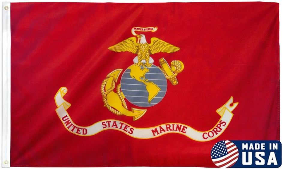 3x5ft U.S. Marine - American Made Nylon Flag (Valley Forge) – Flags ...
