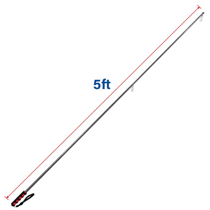 5ft Hand-Held Collapsible Flag Pole (Red) | Flags Importer
