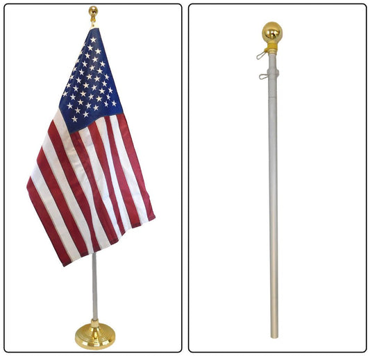 8ft & 10ft Flag Poles | Indoor & Outdoor Aluminum Flag Poles – Flags ...