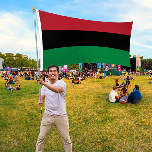 AFRO American Flag 3x5ft Poly | Flags Importer | International House Flag