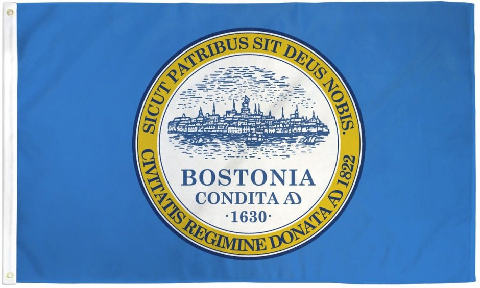 Boston City Flag 3x5ft Poly | Flags Importer | US City Flag