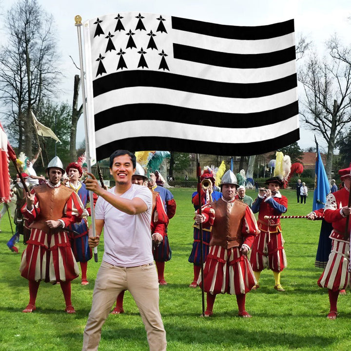 Brittany Flag 3x5ft Poly | Flags Importer | International House Flag