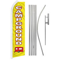 Campground Super Flag & Pole Kit | Flags Importer | 16ft Advertising ...