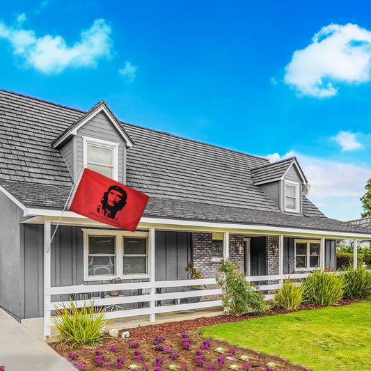 Che Guevara Red Flag 3x5ft Poly | Flags Importer | Political Rally Flag