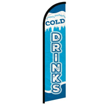 Cold Drinks Windless Banner Flag | Flags Importer | 11.5ft x 2.5ft ...