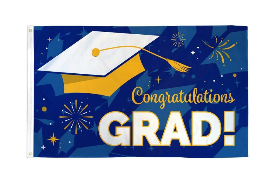 Congratulation Graduation Flag 3x5ft | Flags Importer | Holiday House Flag