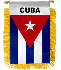 Cuba Mini Banner | Flags Importer | International Rearview Mirror Flag