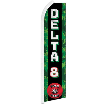 Delta 8 Sold Here Super Flag | Flags Importer | 11.5ft x 2.5ft ...