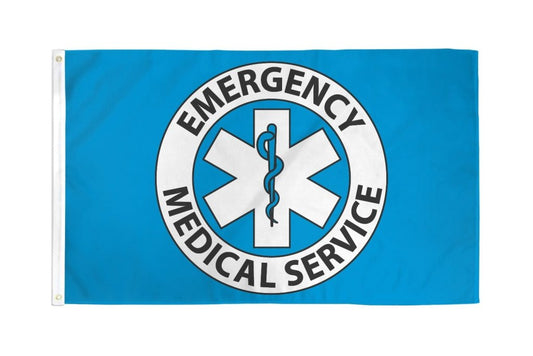 Emergency Medical Service Flag 3x5ft Poly | Flags Importer | Business Flag