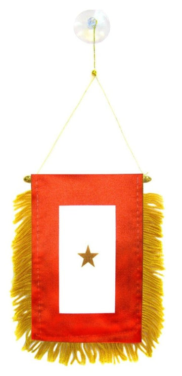Gold Star Service Mini Banner | Flags Importer | Military Rear View ...