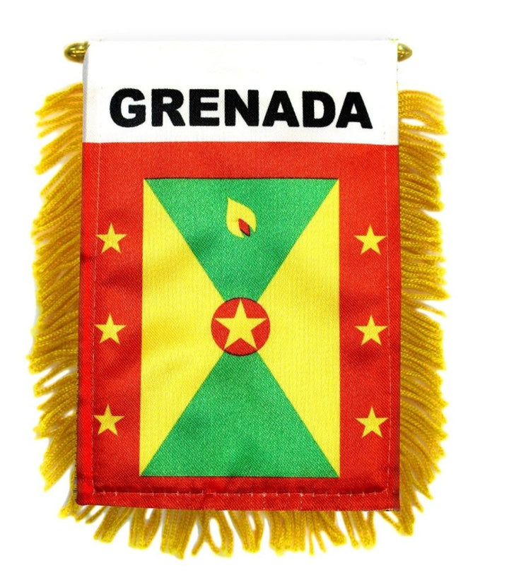 Grenada Mini Banner | Flags Importer | International Rearview Mirror Flag
