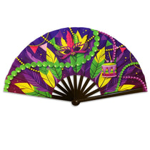 Mardi Gras Party Large Hand Fan | Flags Importer | Holiday Hand Fans
