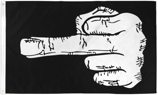 Middle Finger Flag 3x5ft Poly | Flags Importer | Novelty House Flag