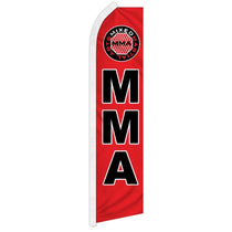 MMA Super Flag | Flags Importer | 11.5ft x 2.5ft Advertising Swooper Flag