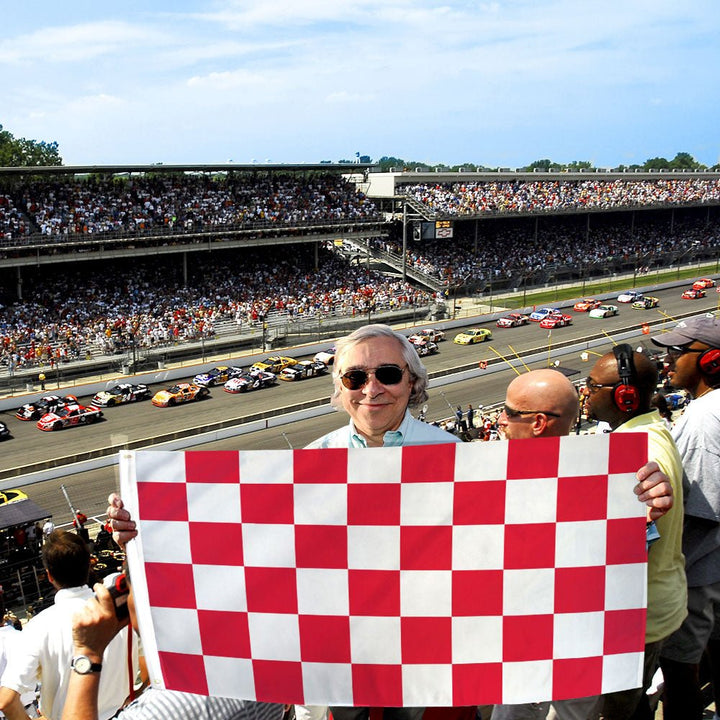 Red & White Checkered Flag 3x5ft Poly | Flags Importer | Finish Line ...
