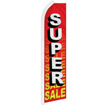 Super Sale Red Super Flag | Flags Importer | 11.5ft x 2.5ft Advertising ...