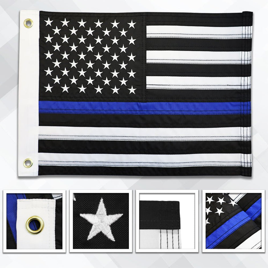 Blue Line Flag | Law Enforcement Flags | USA Blue Line Police Flag ...