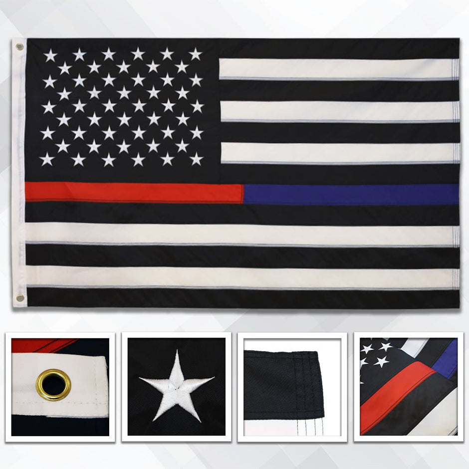 Blue Line Flag | Law Enforcement Flags | USA Blue Line Police Flag ...