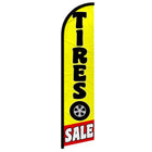 Tires Sale Red & Yellow Windless Banner Flag | Flags Importer | 11.5ft ...