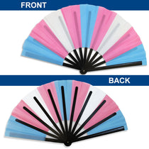 Transgender Large Hand Fan | Flags Importer |Rainbow Fan