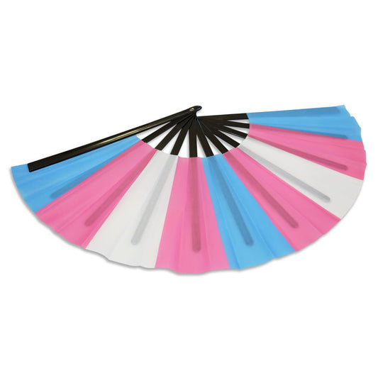 Transgender Large Hand Fan | Flags Importer |Rainbow Fan